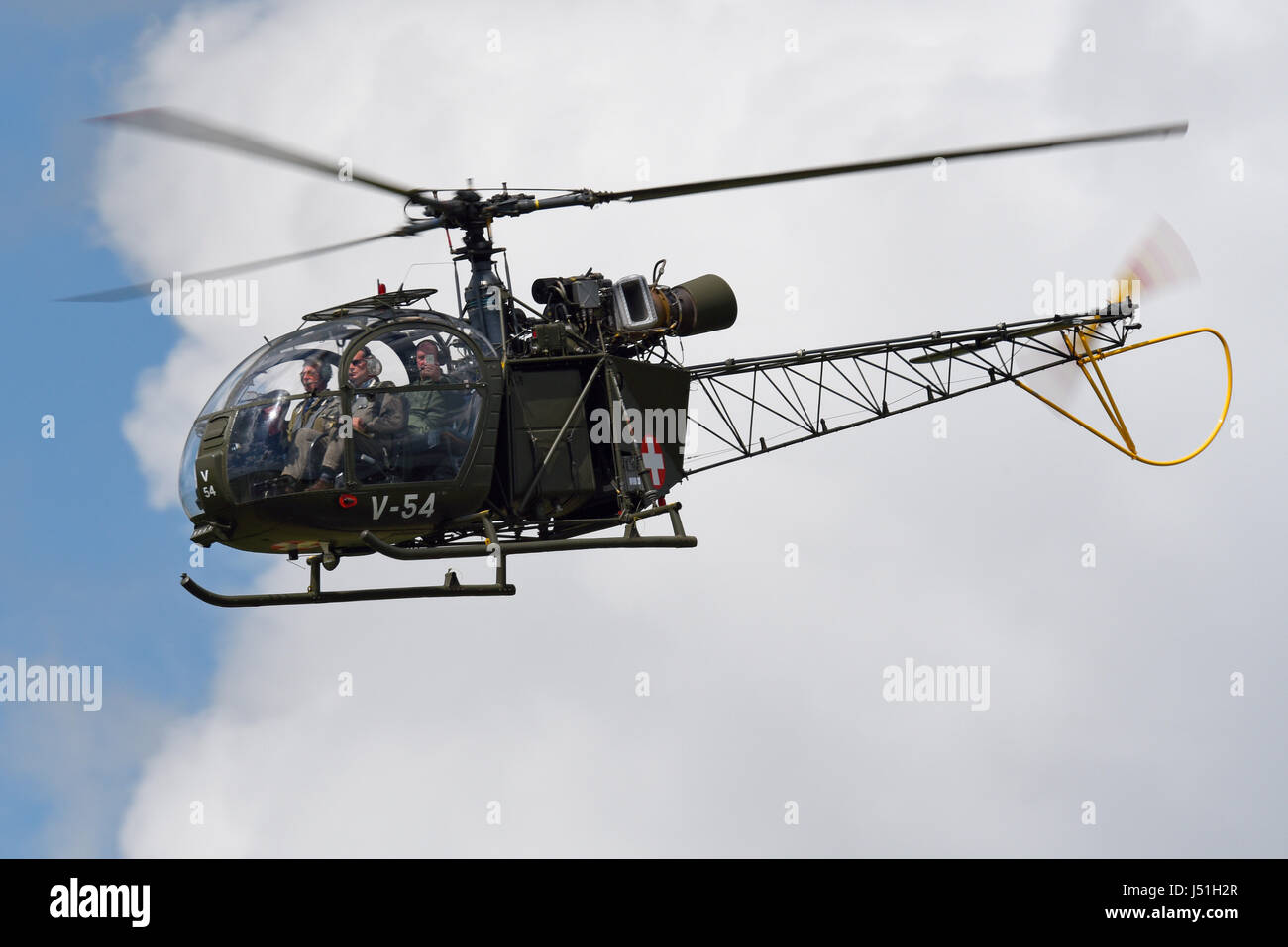 Aérospatiale Alouette II V-54 G-BVSD of Michael Cuttell, helicopter at ...