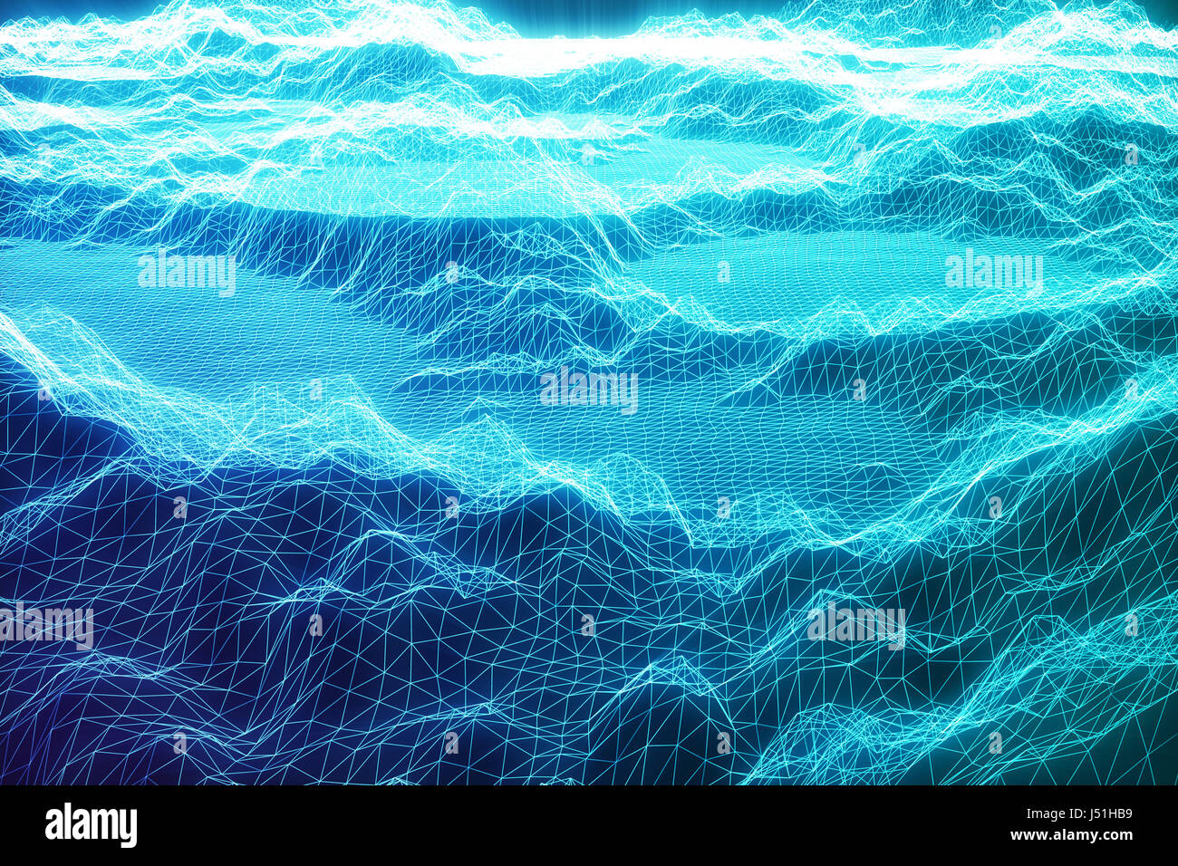 3D illustration internet connection, abstract sence of science and ...