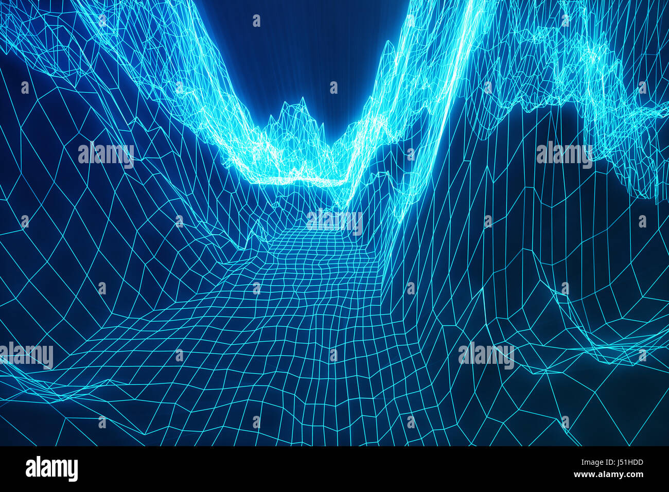 3D illustration internet connection, abstract sence of science and ...