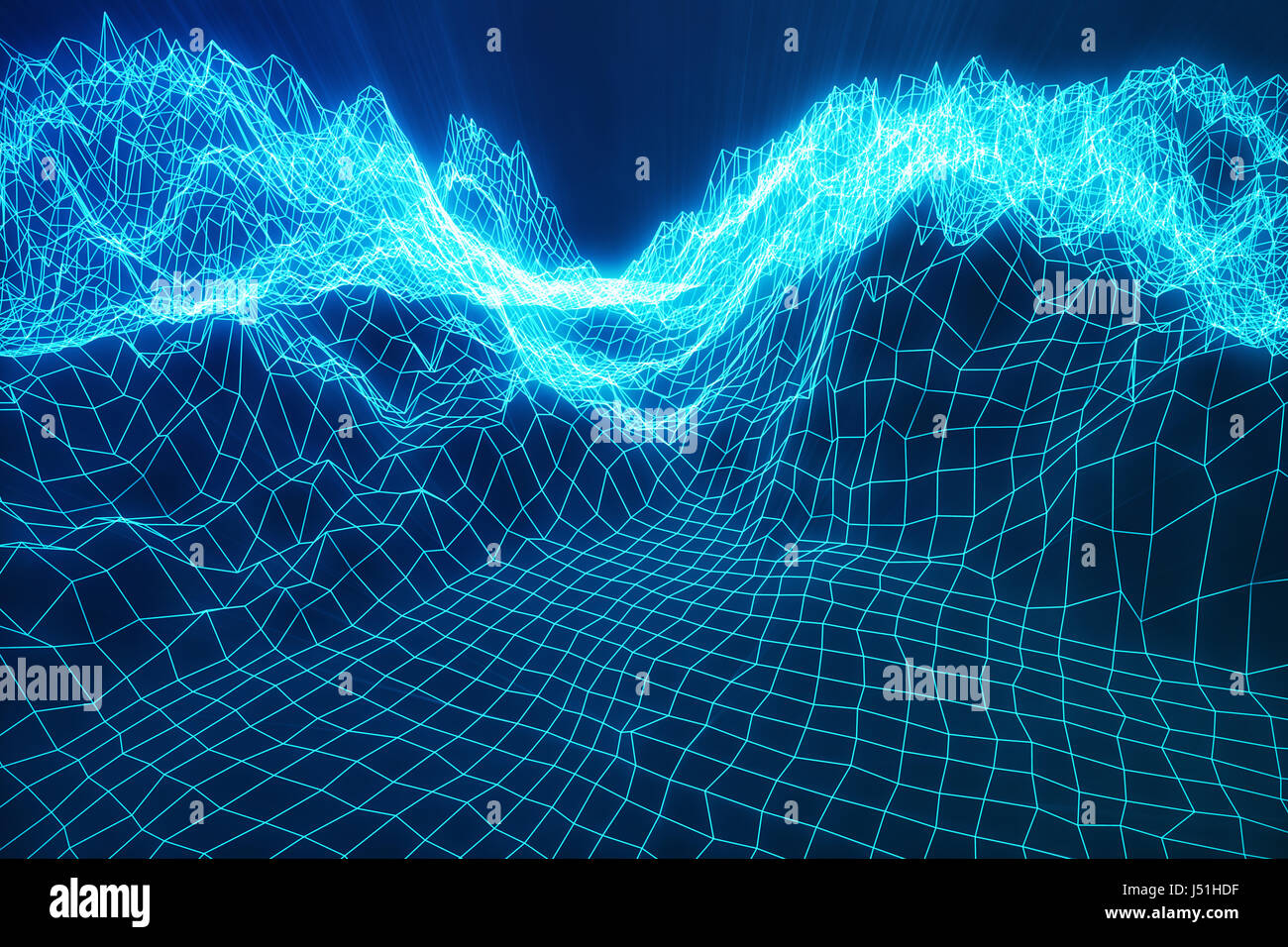 3D illustration internet connection, abstract sence of science and ...