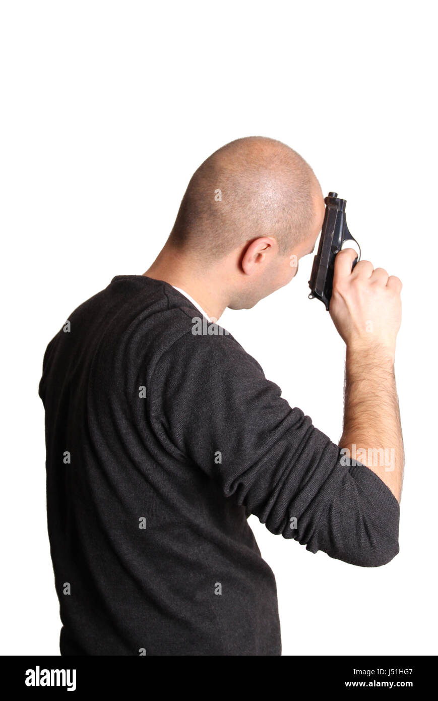 Man with a gun Stock Photo - Alamy
