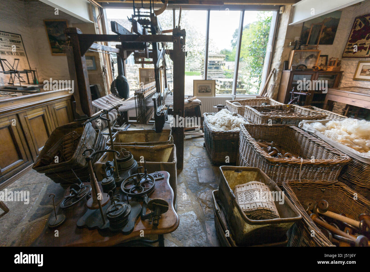 Cotswold Woollen Weavers, Filkins, Oxfordshire, England, UK Stock Photo ...