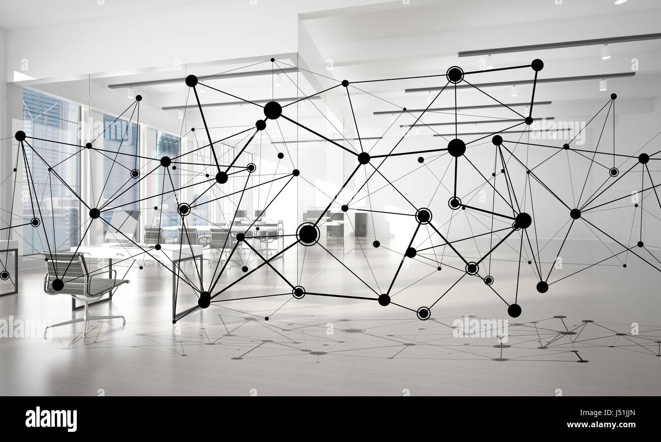 Networking and wireless connection as concept for effective modern ...
