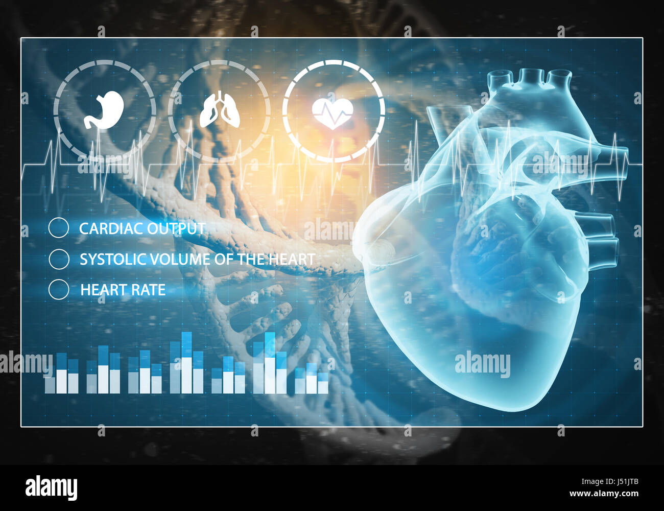 Medicine user interface Stock Photo - Alamy