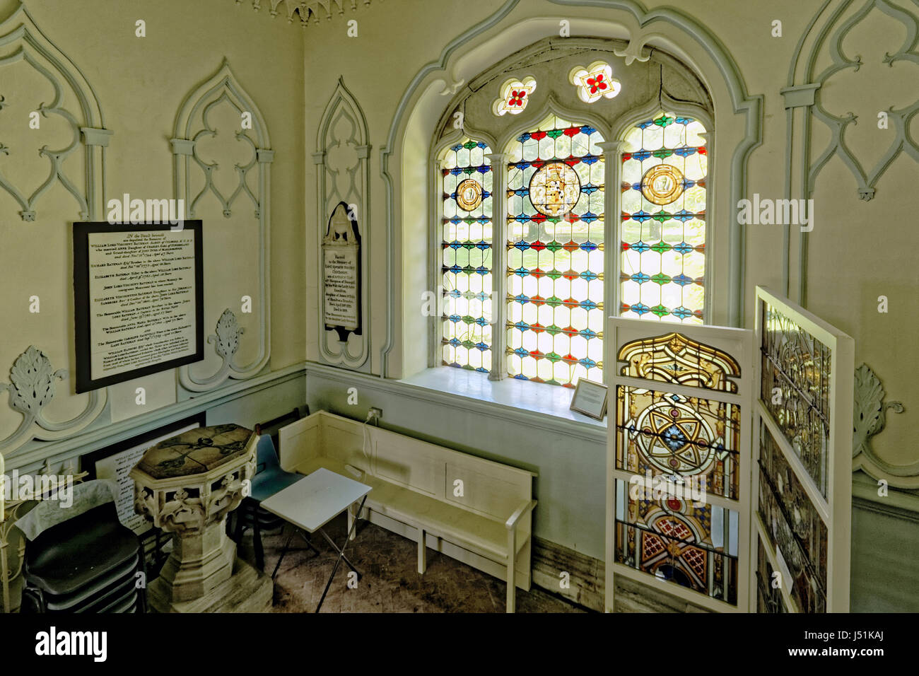 Shobdon Church in Herefordshire, is a dascinating church with bright ...