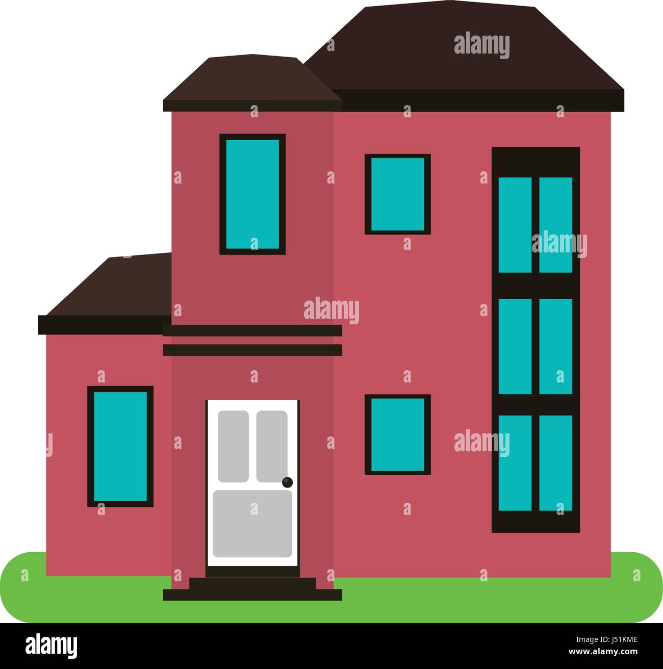 pretty family house icon image Stock Vector Image & Art - Alamy