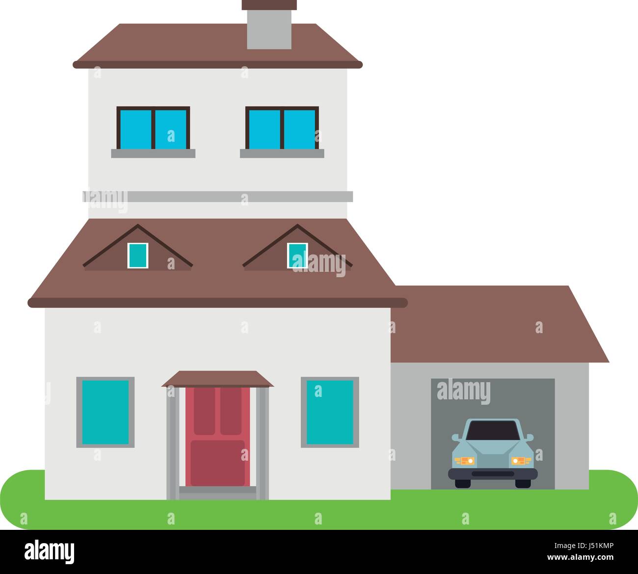 pretty family house icon image Stock Vector Image & Art - Alamy
