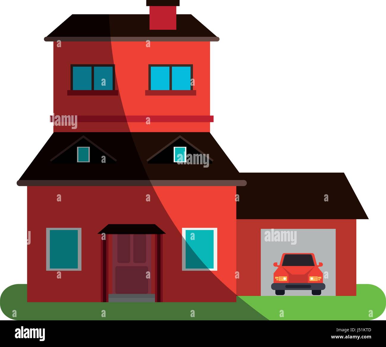 pretty family house icon image Stock Vector Image & Art - Alamy