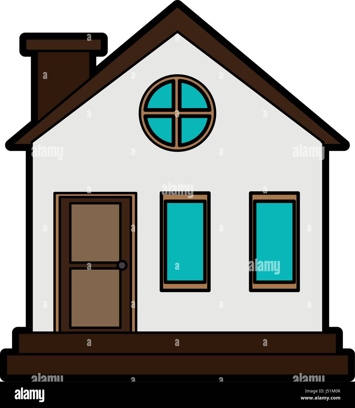 Pretty country home Stock Vector Images - Alamy