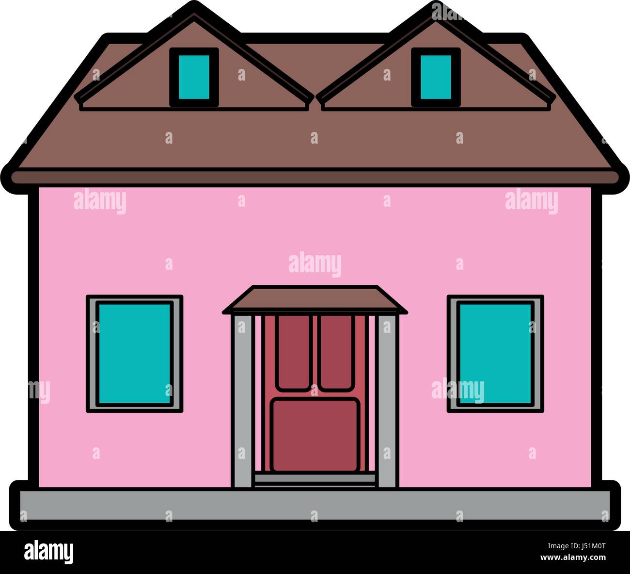 pretty family house icon image Stock Vector Image & Art - Alamy