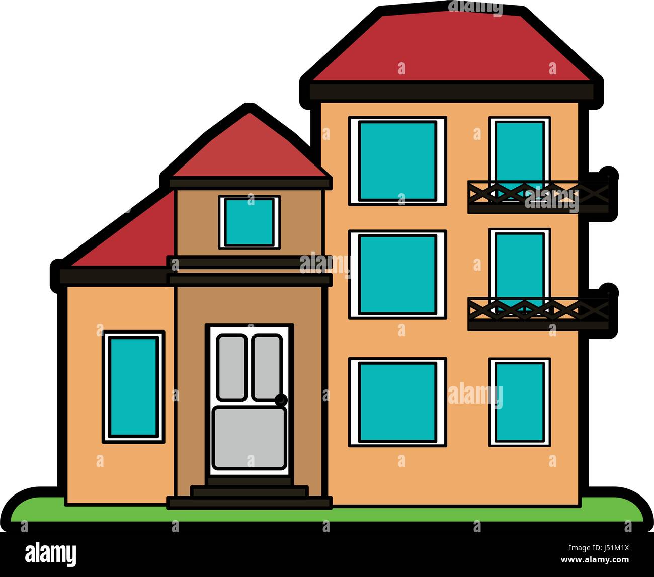 pretty family house icon image Stock Vector Image & Art - Alamy