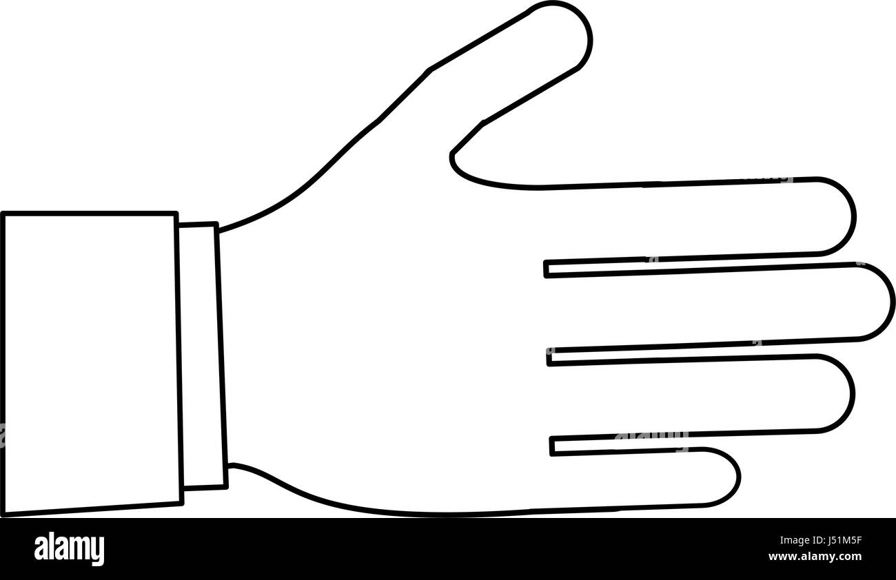 open hand icon image Stock Vector Image & Art - Alamy