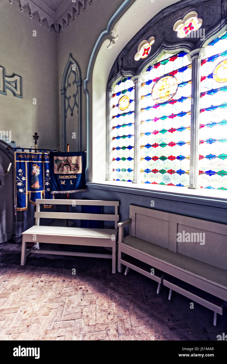 Shobdon Church in Herefordshire, is a dascinating church with bright ...