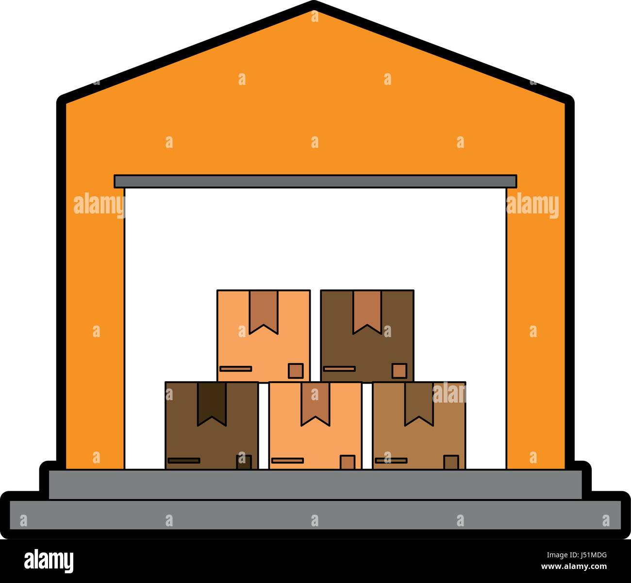Open square box in Stock Vector Images - Alamy