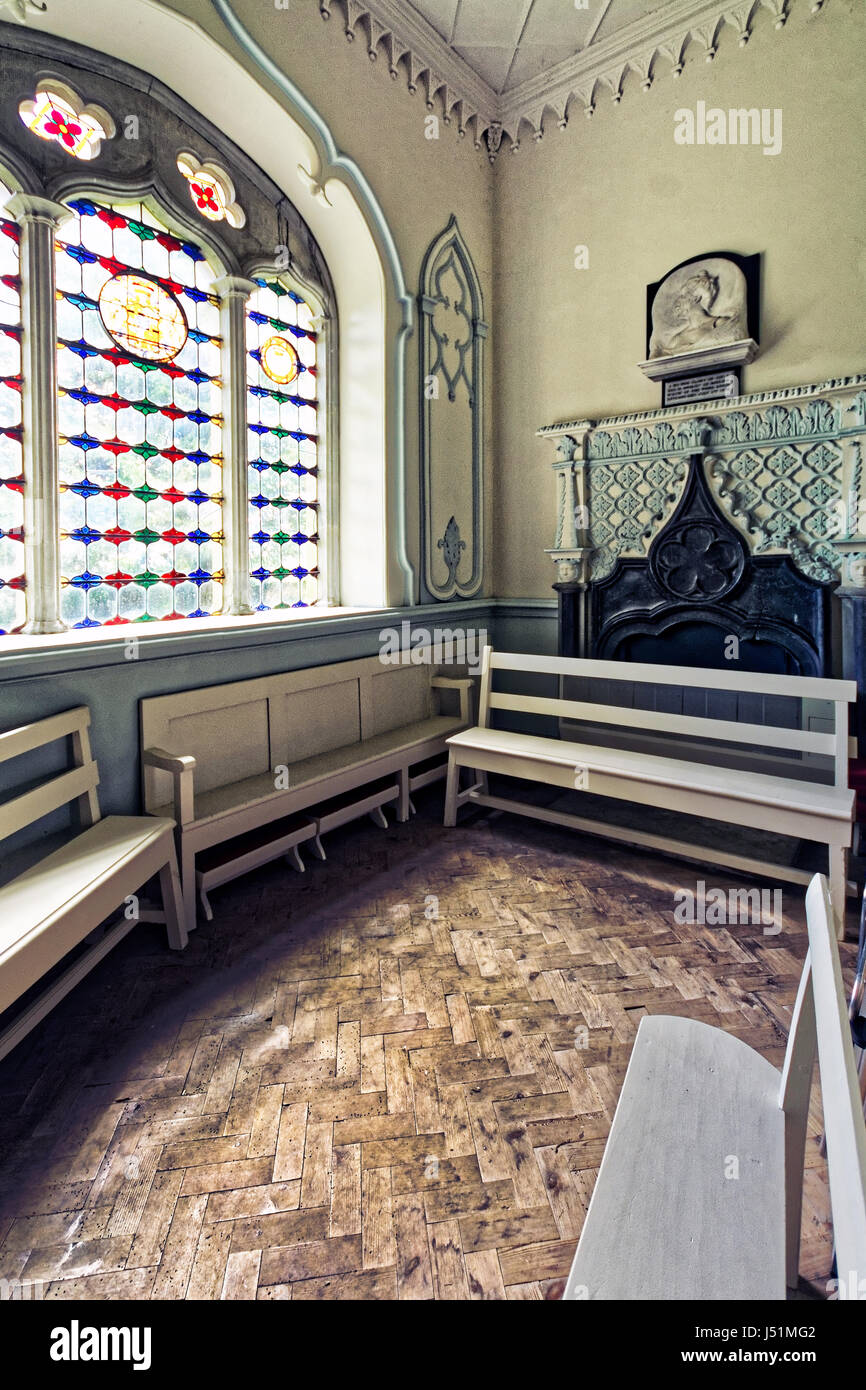 Shobdon Church in Herefordshire, is a dascinating church with bright ...