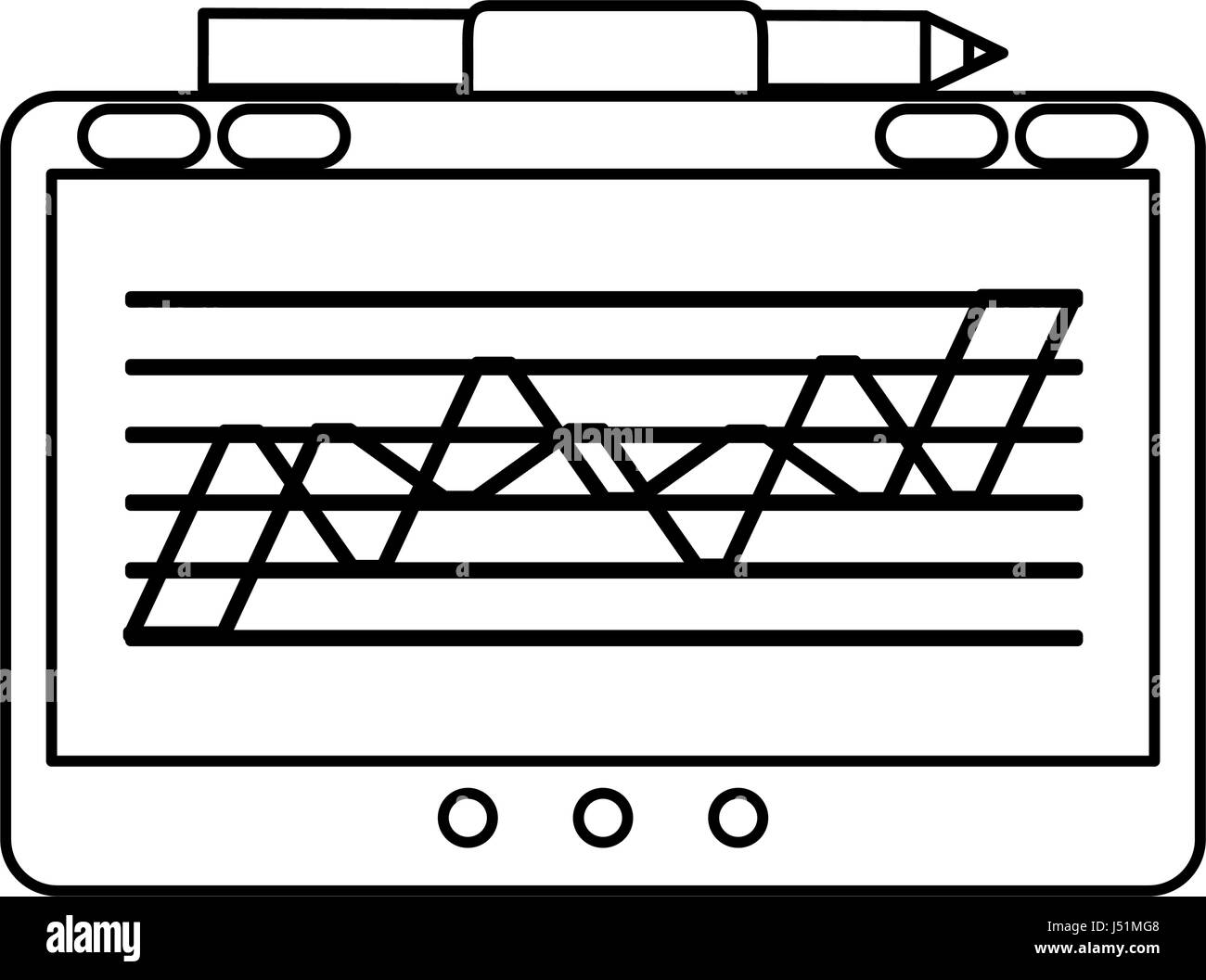 Mobile smart phone graph Black and White Stock Photos & Images - Alamy