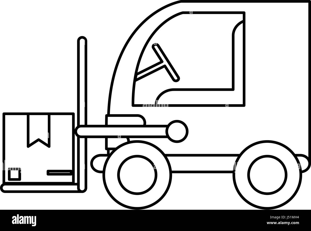 Forklift image Black and White Stock Photos & Images - Alamy
