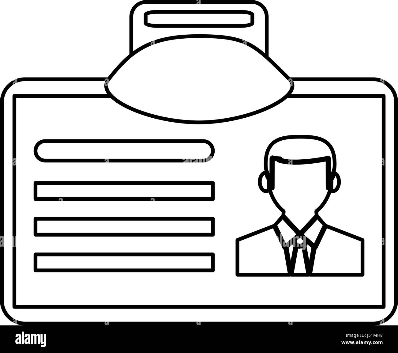 work id card icon image Stock Vector Image & Art - Alamy