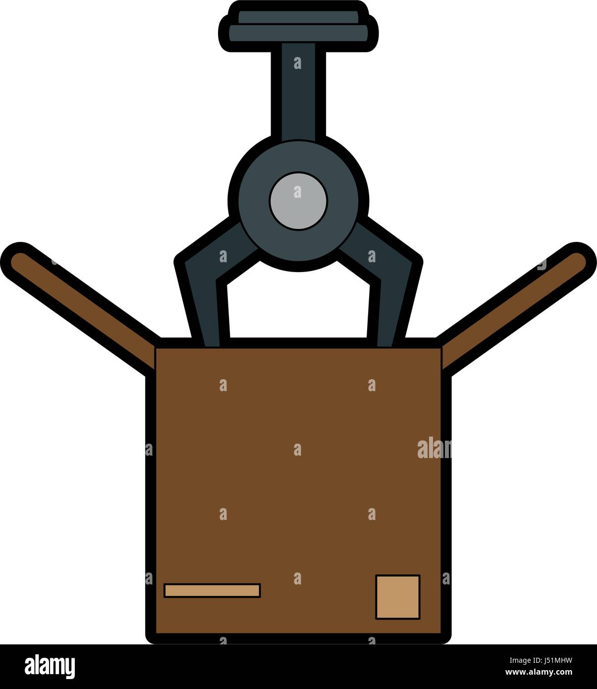 assembly line industrial machine icon image Stock Vector Image & Art ...