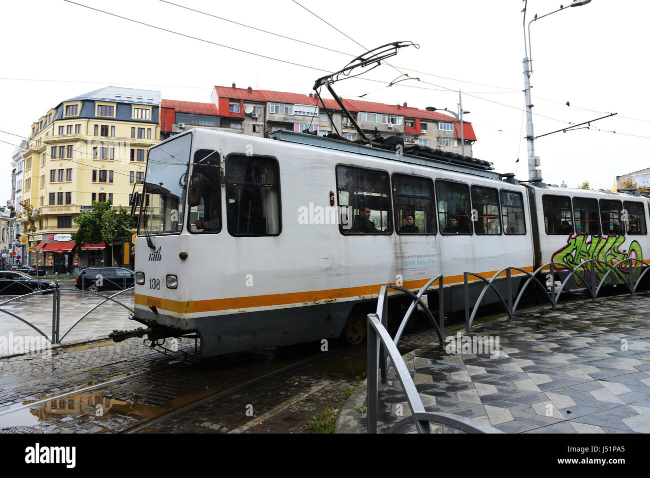 Tram bucharest hi-res stock photography and images - Alamy