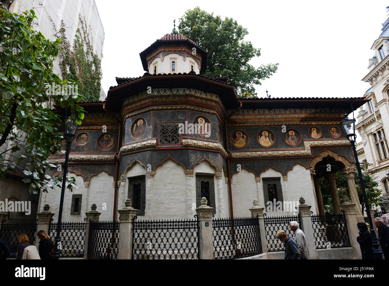 Stavropoleos Church in Central Bucharest Stock Photo - Alamy