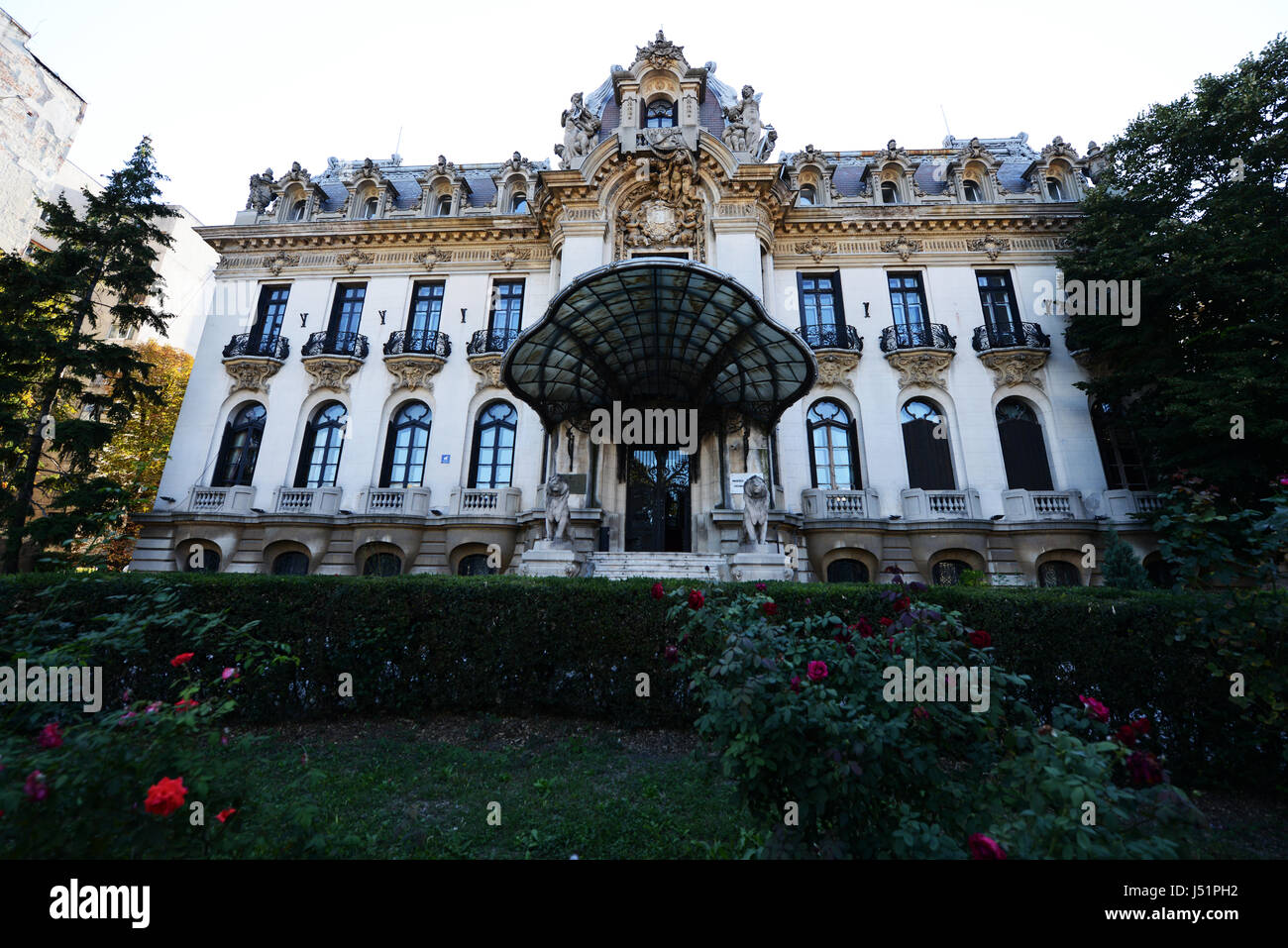 Beautiful buildings in Bucharest, Romania Stock Photo - Alamy