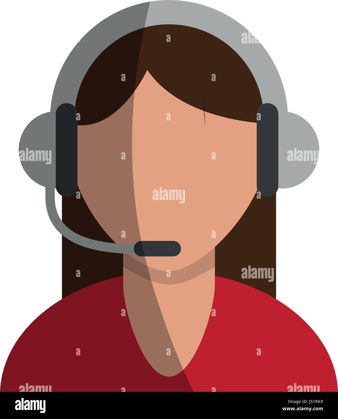 person with headset ecommerce or customer service icon image Stock ...