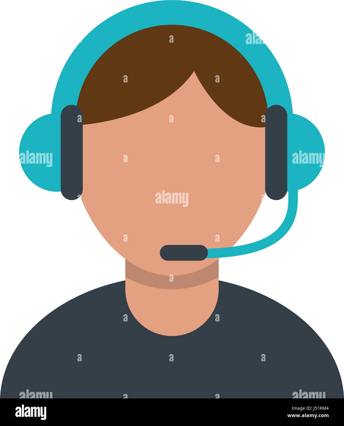person with headset ecommerce or customer service icon image Stock ...