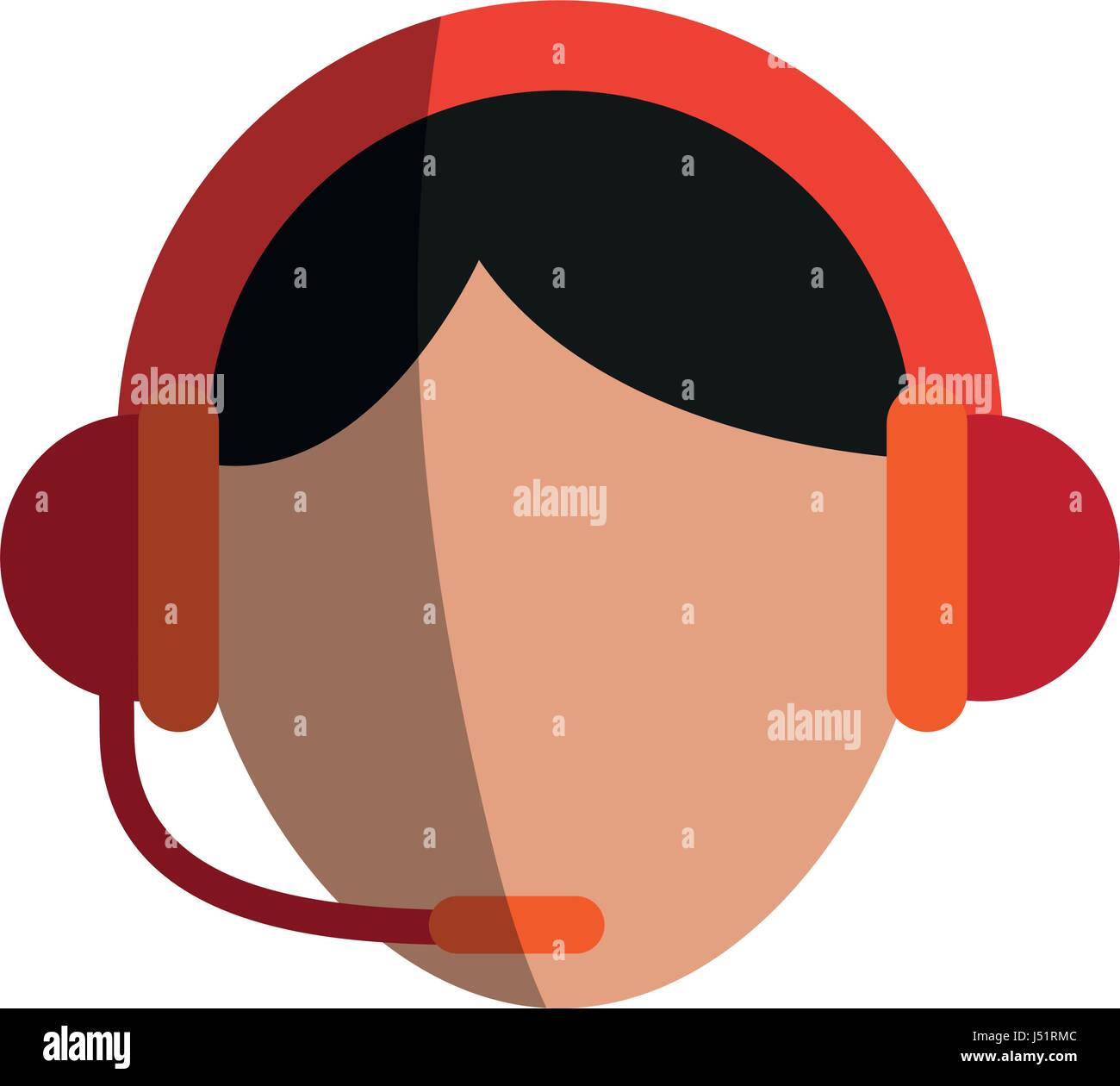 person with headset ecommerce or customer service icon image Stock ...