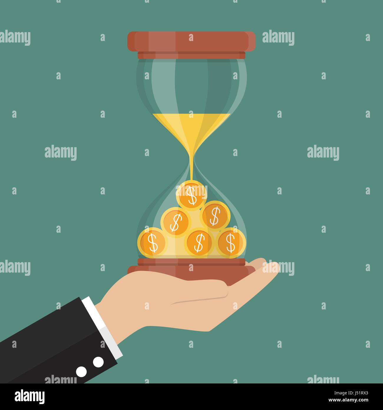 Hourglass sandglass icon in Stock Vector Images - Alamy