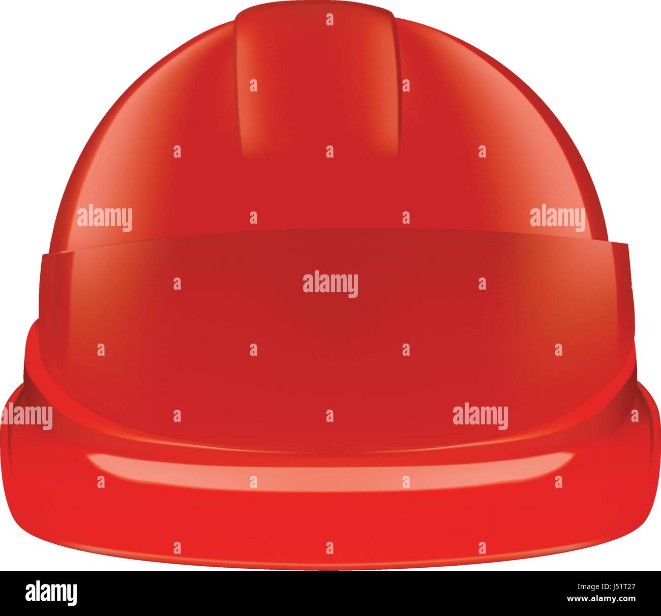 Red safety helmet on white background Stock Vector Image & Art - Alamy