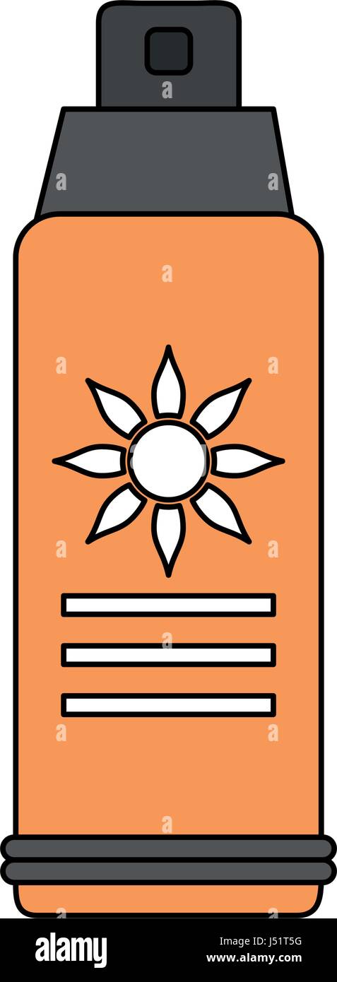 Sun screen spray icon Stock Vector Images - Alamy