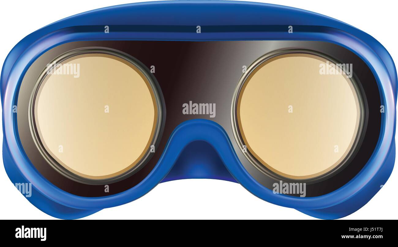 Plastic safety goggles isolated on white Stock Vector Image & Art - Alamy