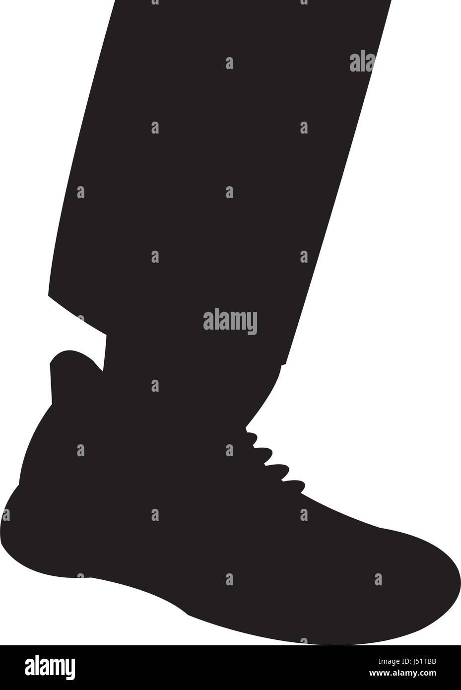silhouette leg shoe man design Stock Vector Image & Art - Alamy