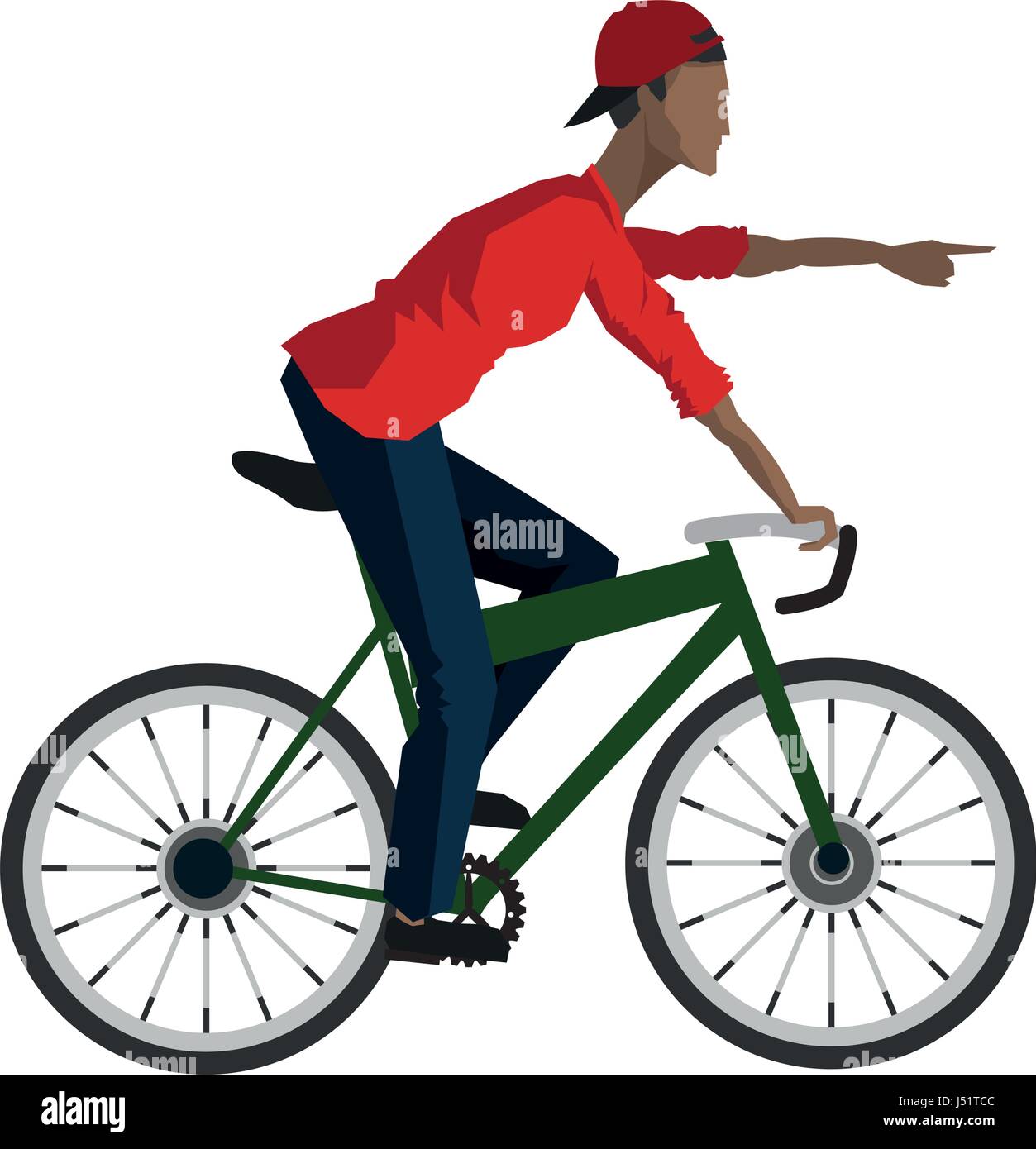 Bicycle is standing Stock Vector Images - Alamy