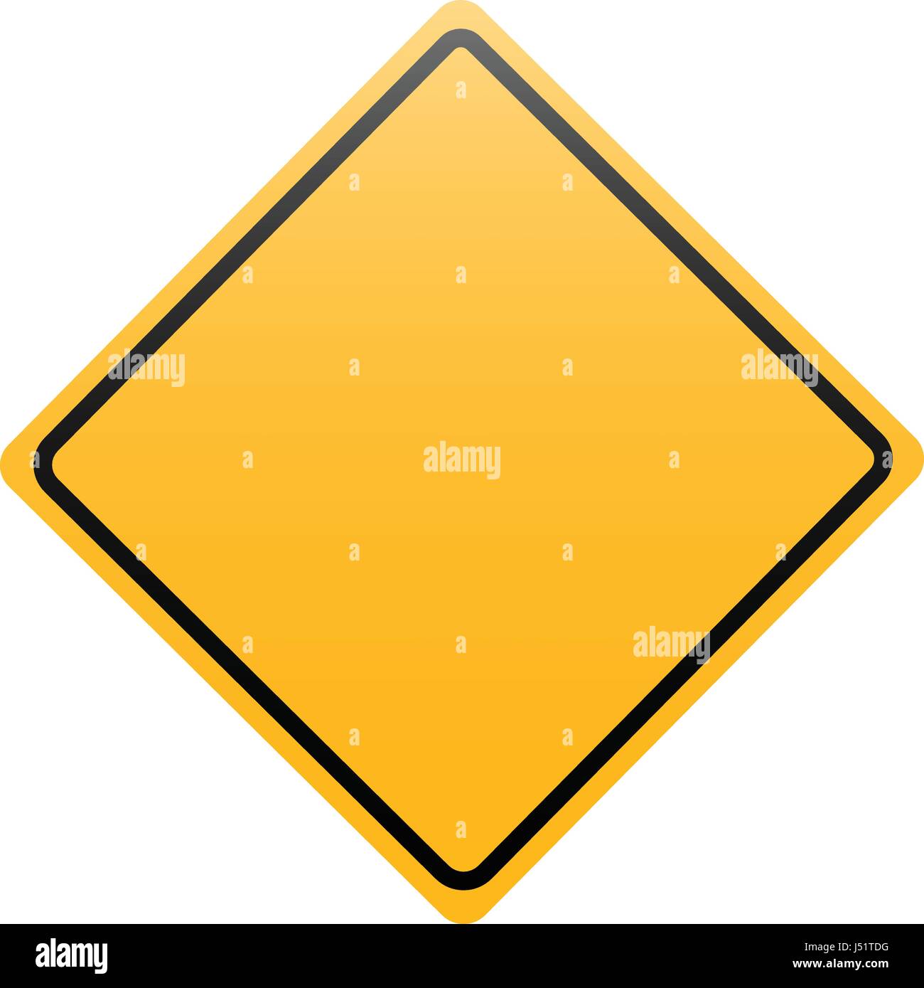 Yellow rhombus road sign isolated on white Stock Vector Image & Art - Alamy
