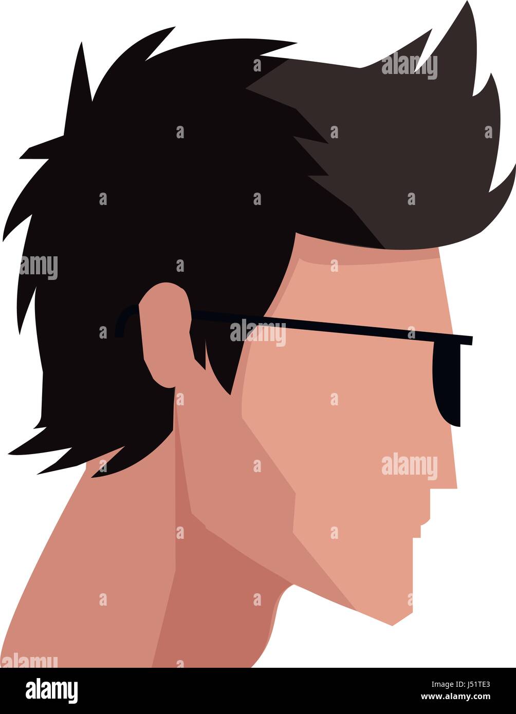 avatar head guy young profile Stock Vector Image & Art - Alamy