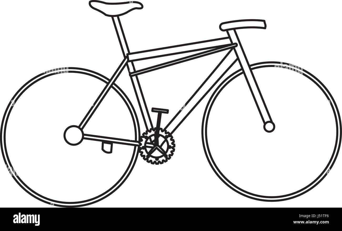 Bicycle outline hi-res stock photography and images - Alamy
