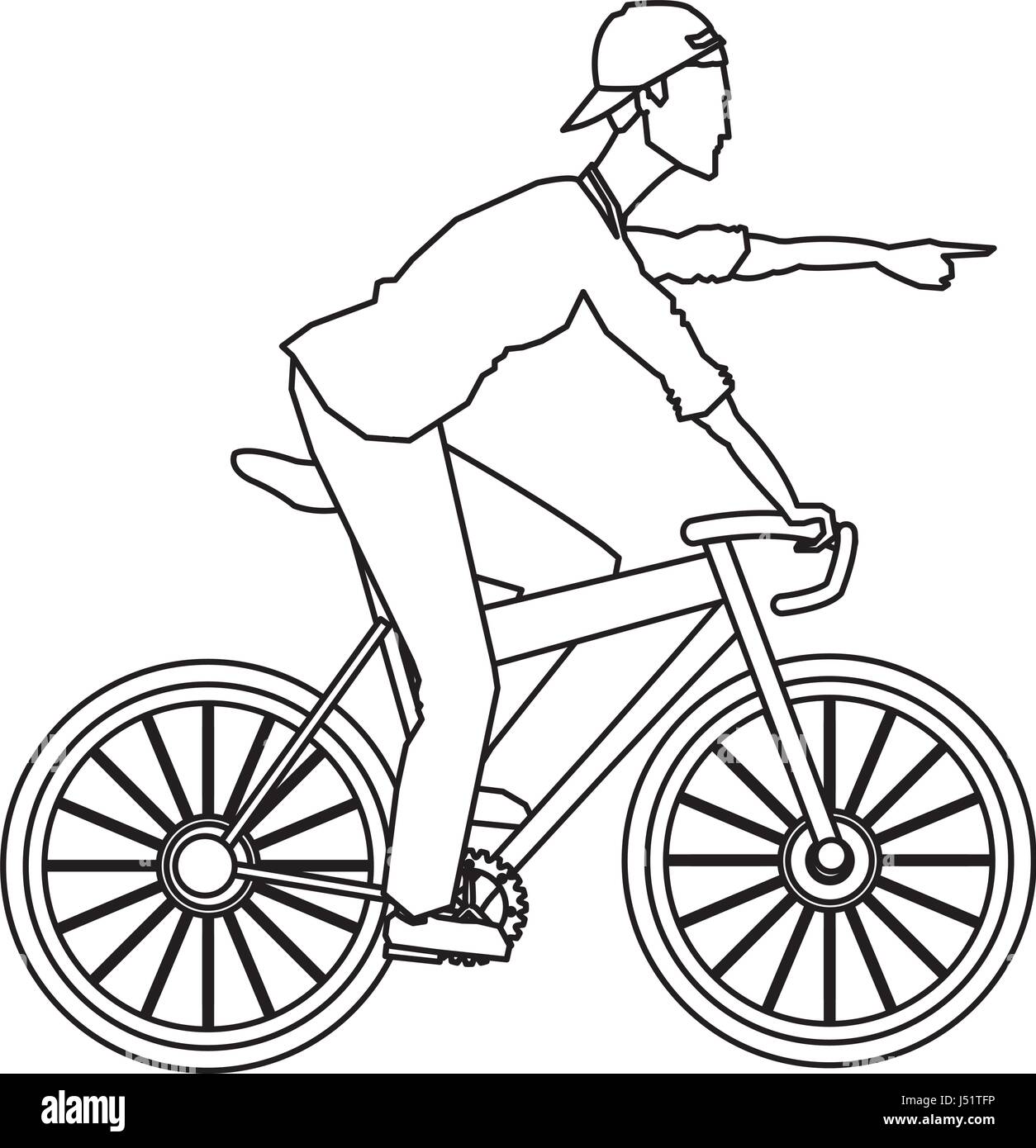 soft1you: Man Riding A Bike Drawing soft1you: Man Riding A Bike Drawing