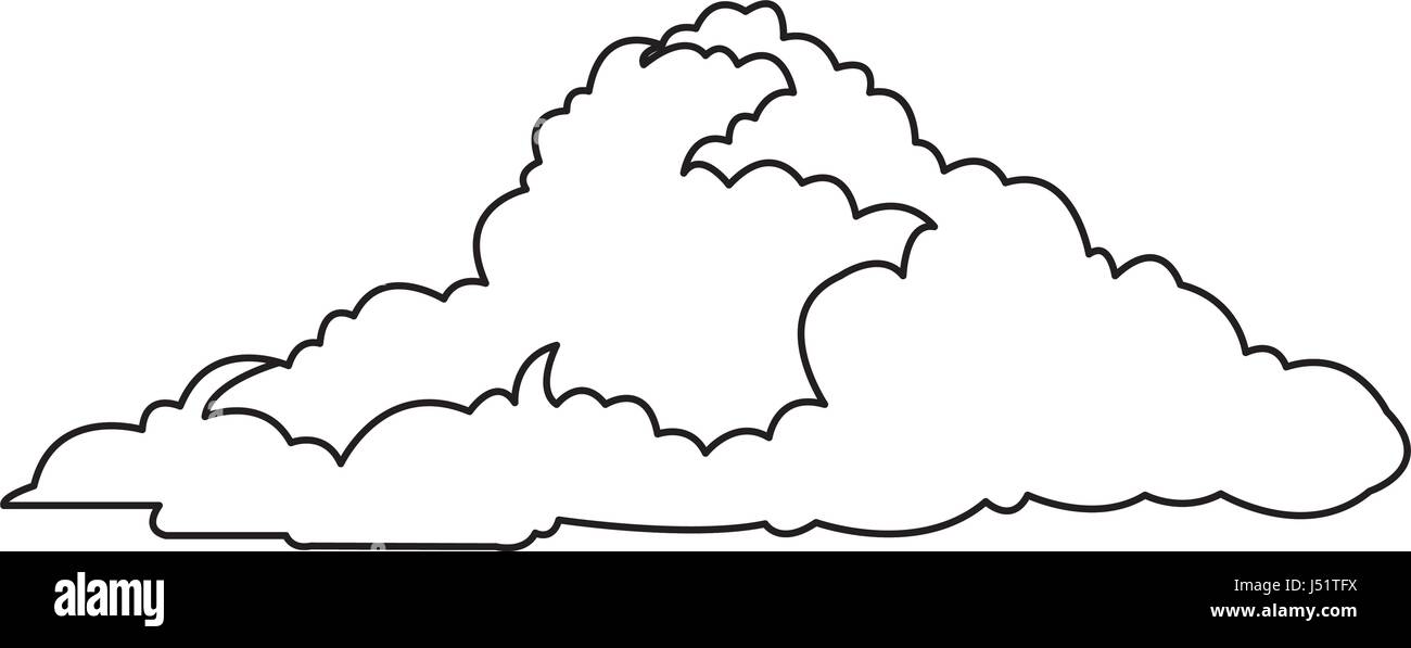 cloud climate weather cold outline Stock Vector Image & Art - Alamy
