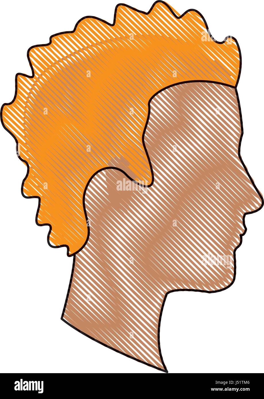 Boy back profile Stock Vector Images - Alamy