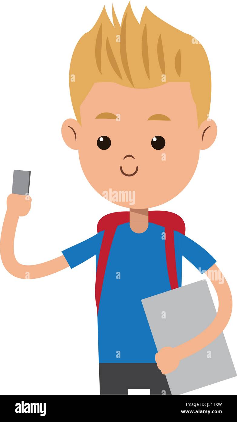 boy happy student young kid Stock Vector Image & Art - Alamy
