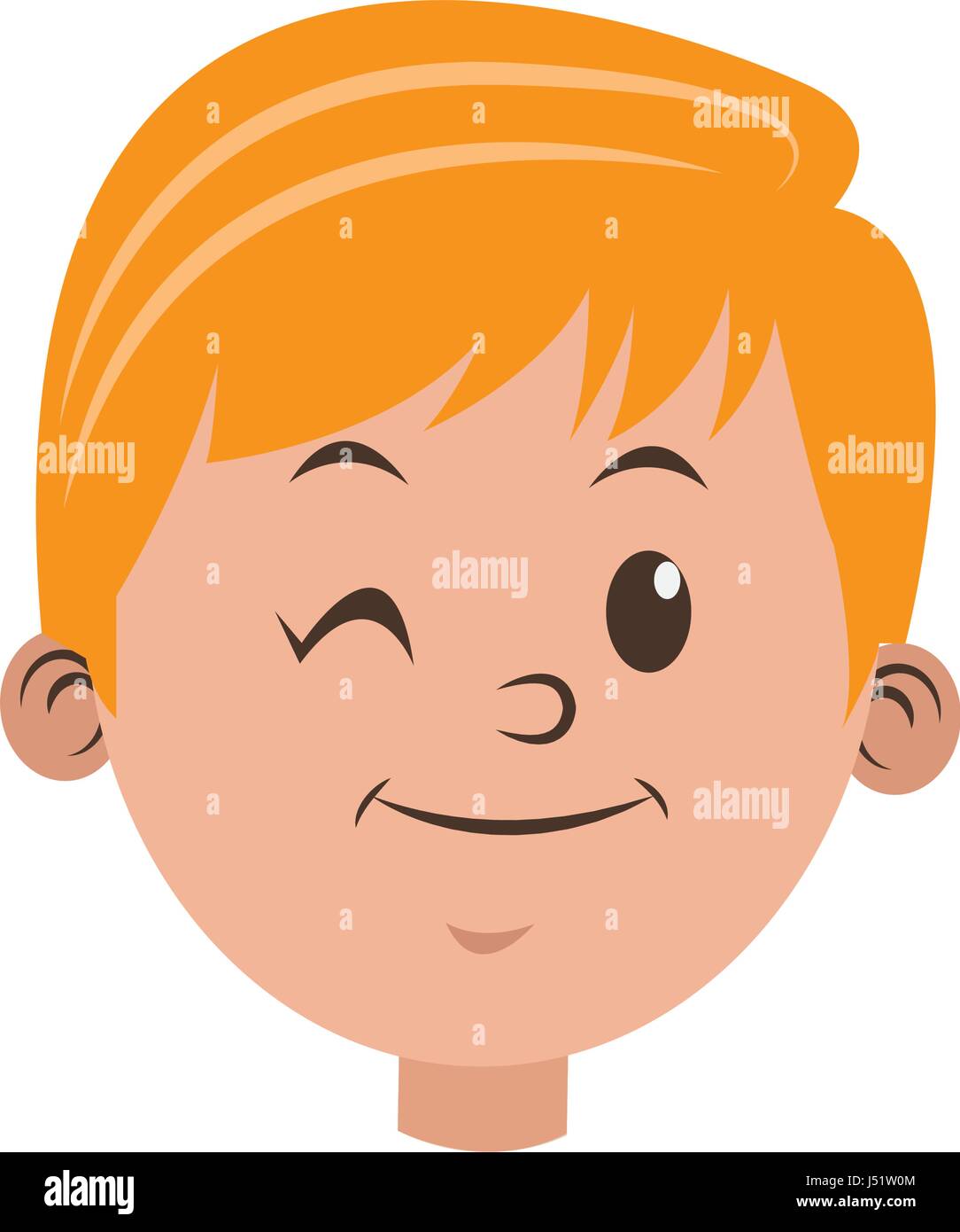 cartoon character face boy children Stock Vector Image & Art - Alamy