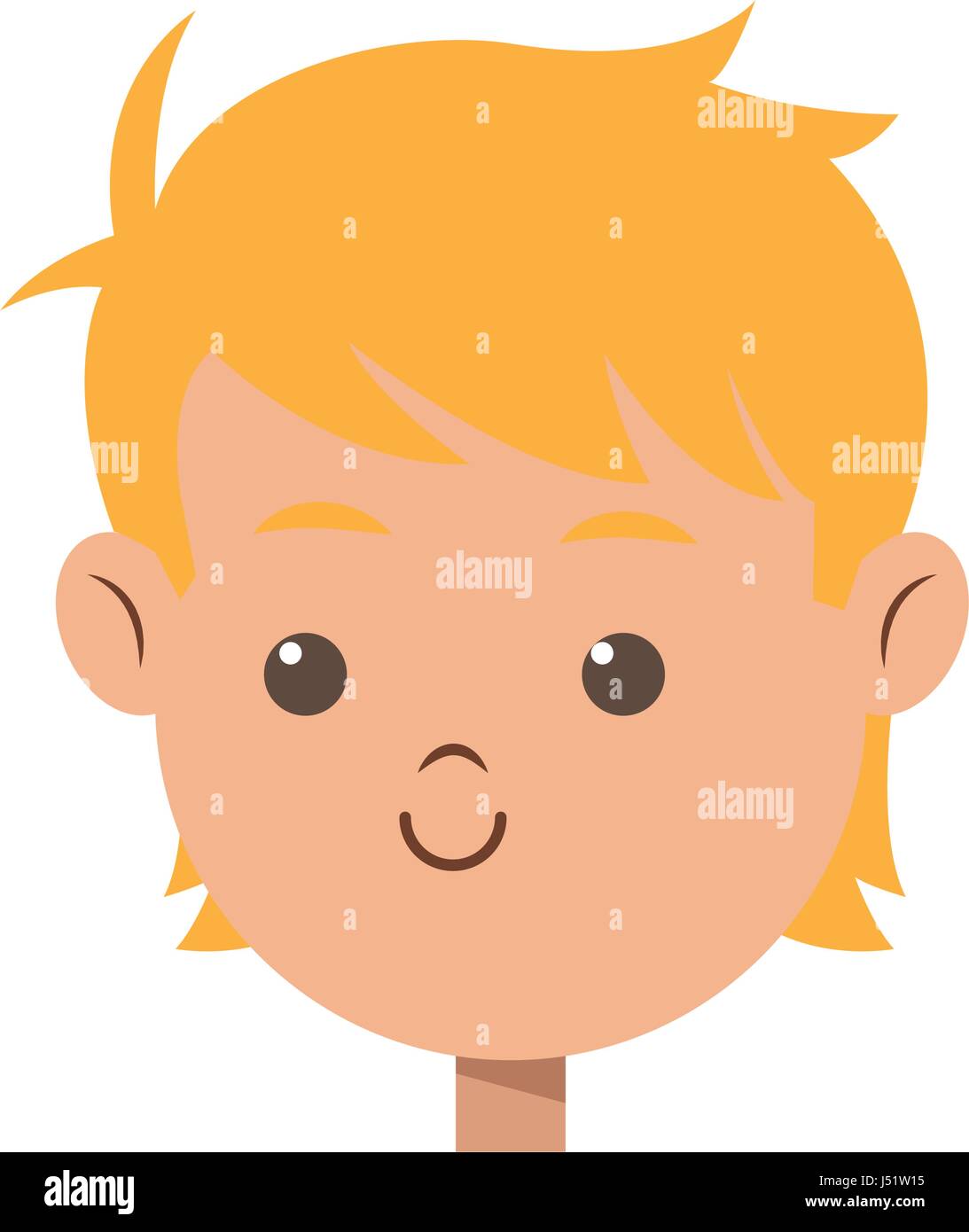 cartoon character face boy children Stock Vector Image & Art - Alamy