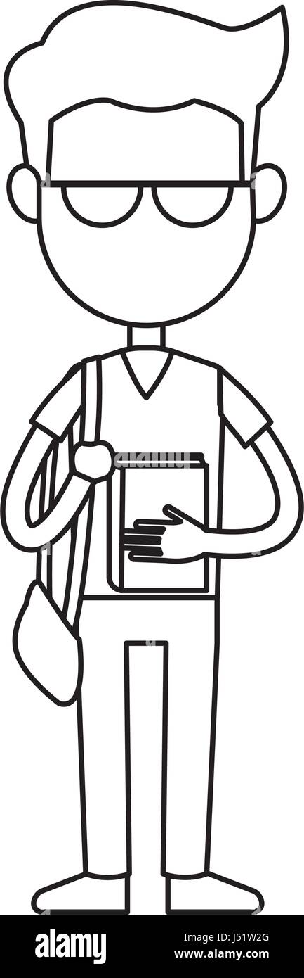 cartoon young boy student avatar Stock Vector Image & Art - Alamy