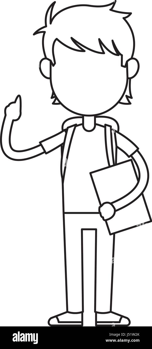 cartoon young boy student avatar Stock Vector Image & Art - Alamy
