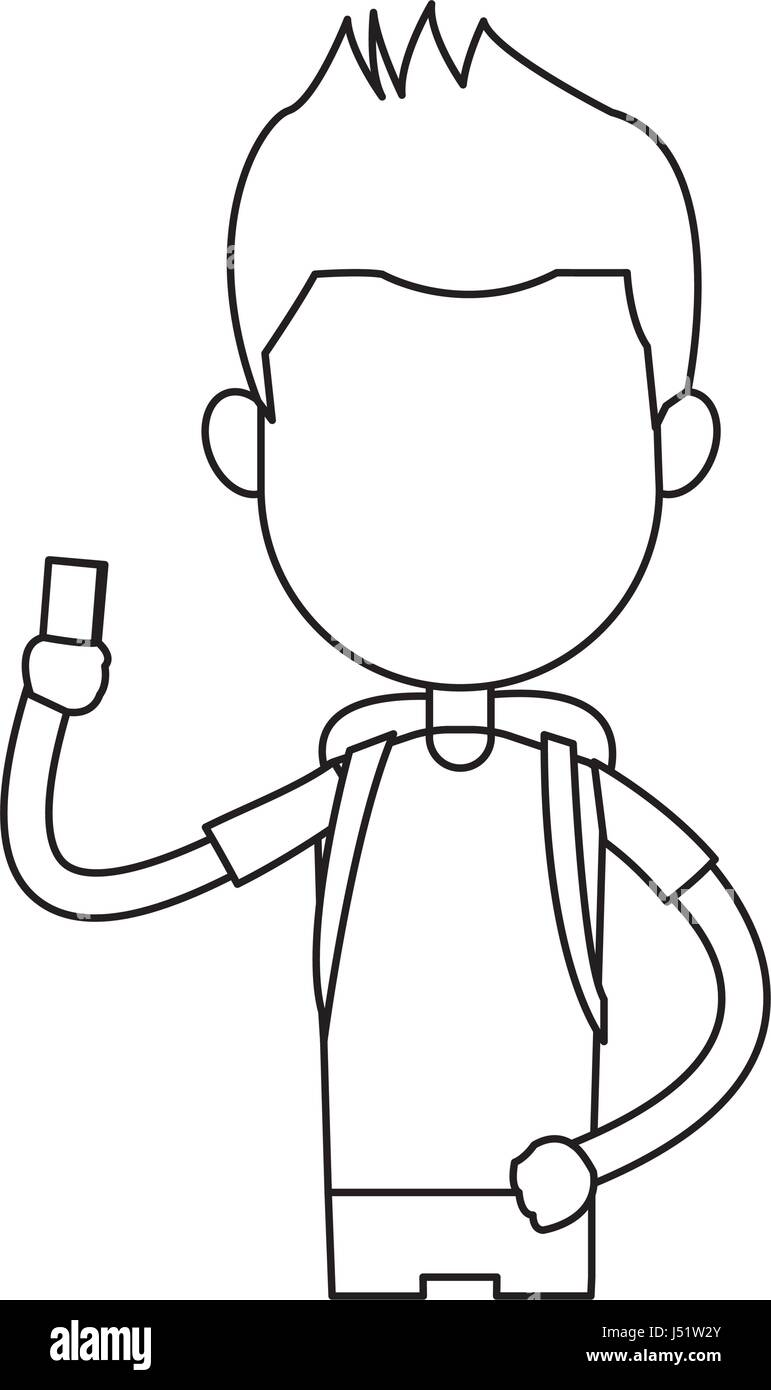 cartoon young boy student avatar Stock Vector Image & Art - Alamy