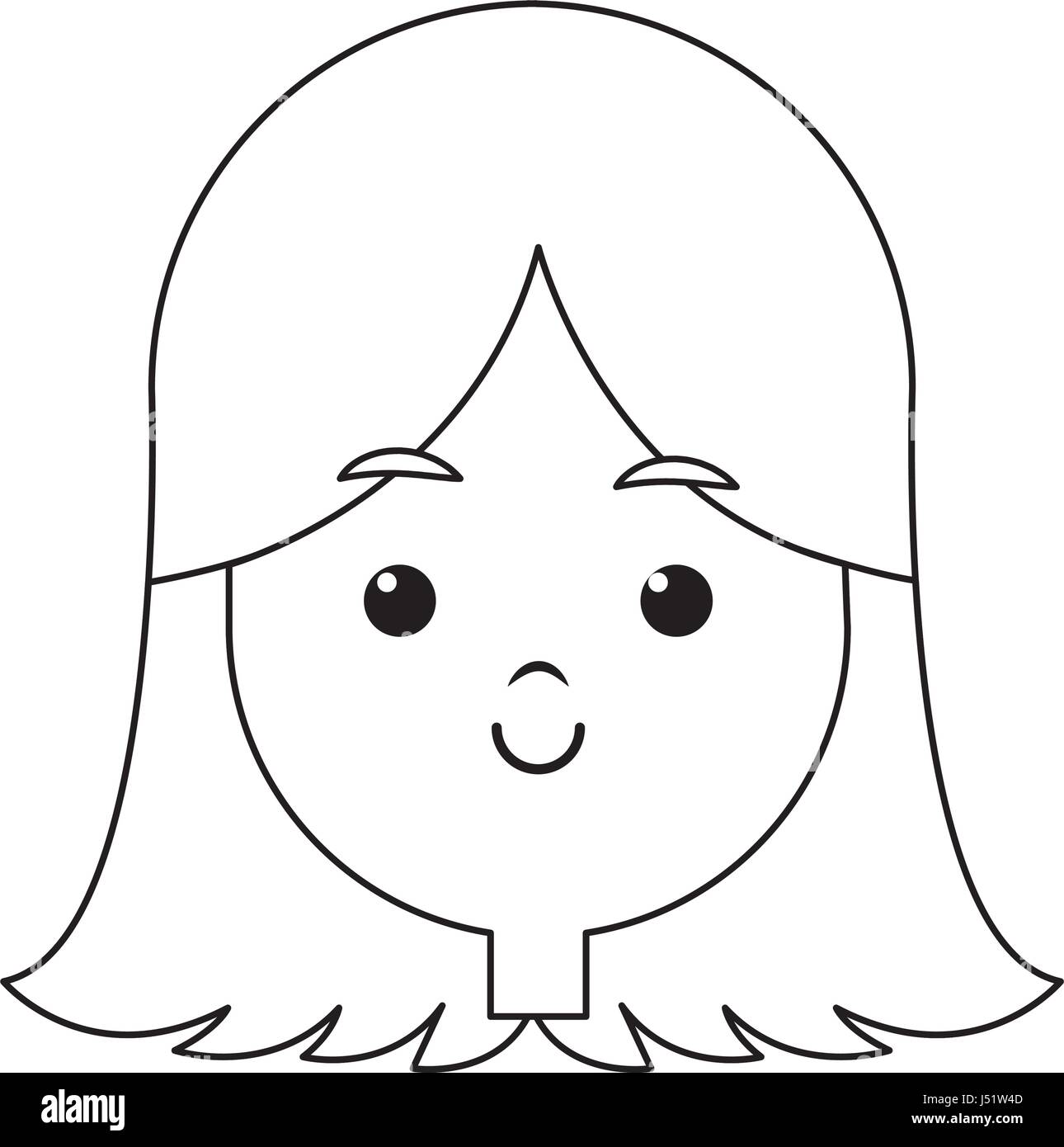 portrait pretty little girl happy outline Stock Vector Image & Art - Alamy portrait pretty little girl happy outline Stock Vector Image & Art - Alamy