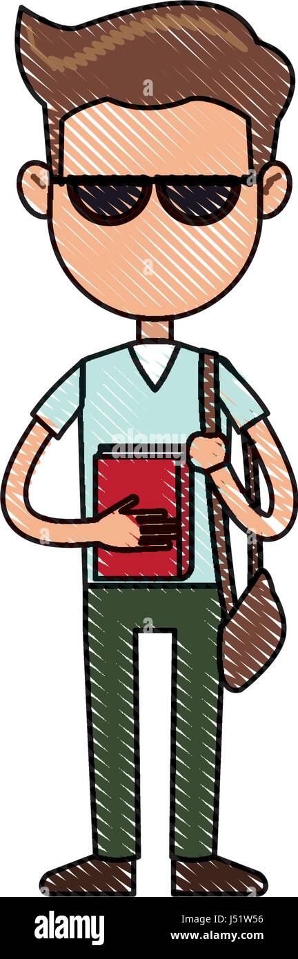 Little Boy Student Avatar Vector Stock Vector Images - Alamy