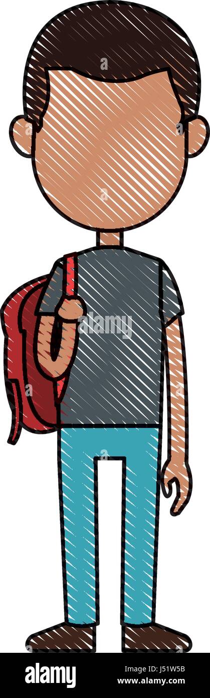 cartoon young boy student avatar Stock Vector Image & Art - Alamy
